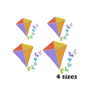 Kite Machine Embroidery Designs, Instant Download - 4 Sizes - Etsy