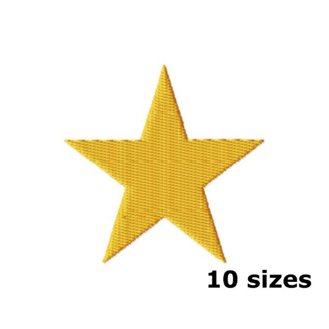 Mini Star Embroidery Designs, Instant Download - 10 Sizes - Etsy