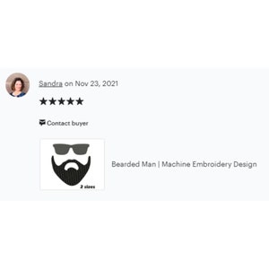 Bearded Man Embroidery Designs, Instant Download 3 Sizes - Etsy