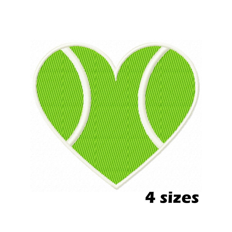 Tennis Ball Heart - Etsy