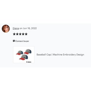 Baseball Cap Embroidery Designs, Instant Download - 3 Sizes - Etsy