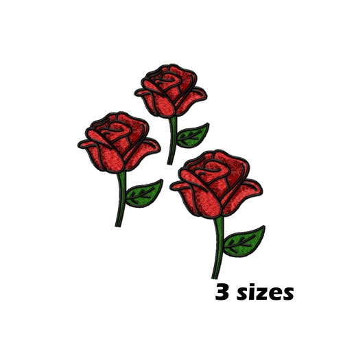 ROSE Embroidery Design small/medium/large/extra-large Sizes - Etsy