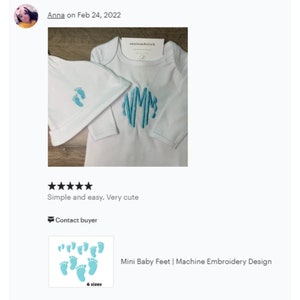 Mini Baby Feet Embroidery Designs, Instant Download - 6 Sizes - Etsy