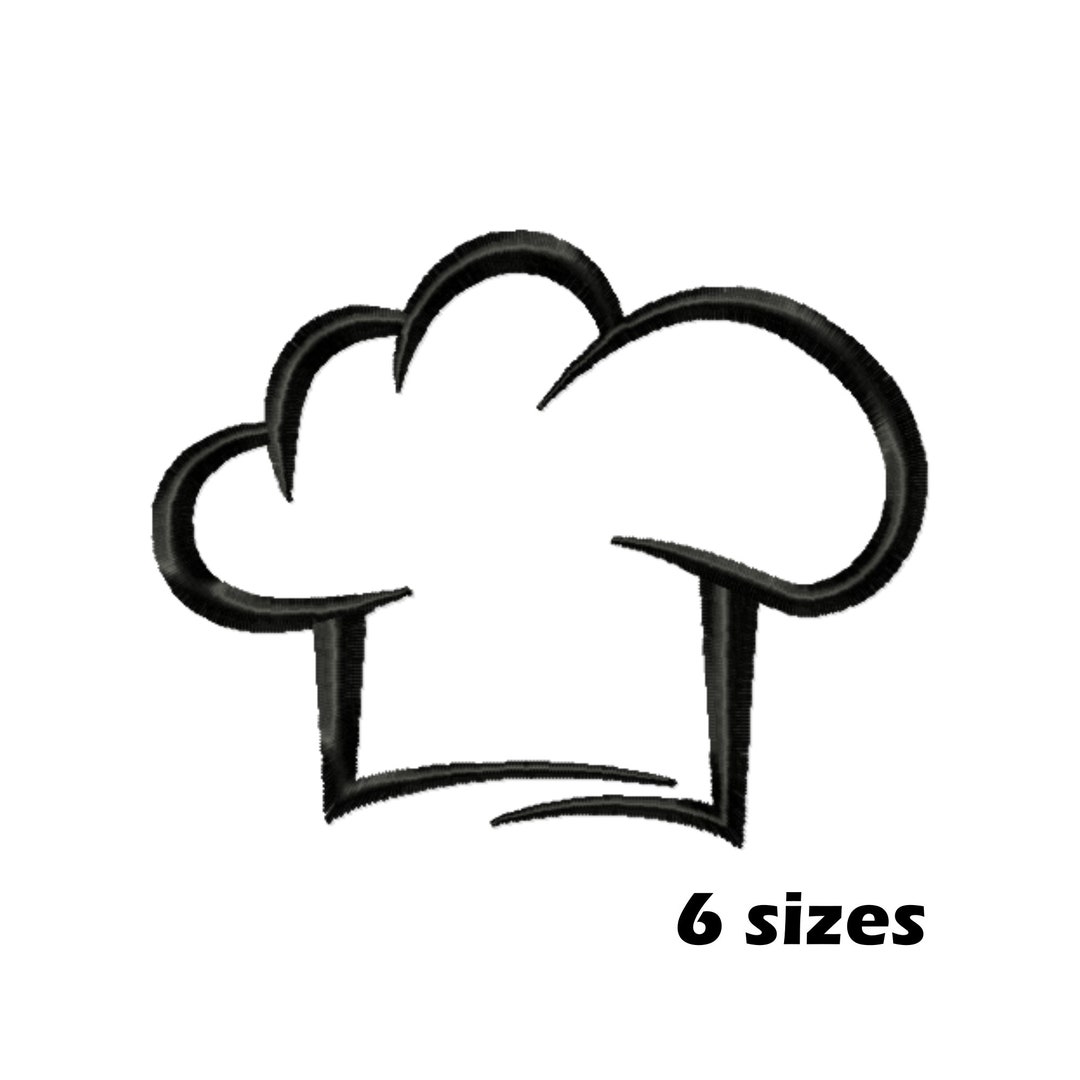 Chef Hat Embroidery Design, Instant Download 6 Sizes - Etsy
