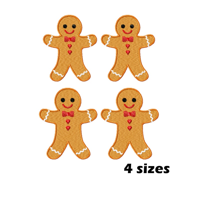 Gingerbread Man Machine Embroidery Design, Christmas Cookie, Instant ...