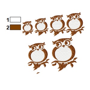 Wise Owl Embroidery Designs, Instant Download 6 Sizes - Etsy