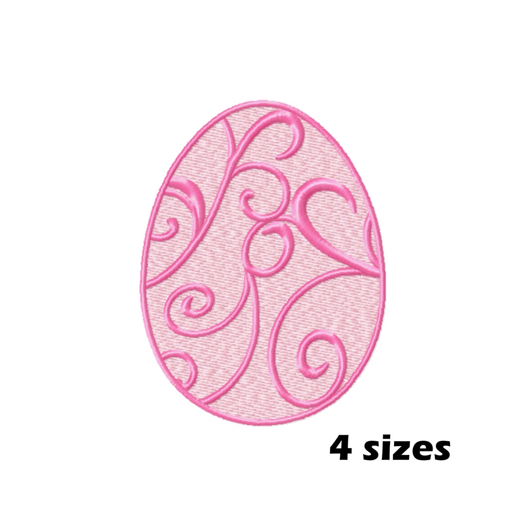 Fancy Easter Egg Embroidery Designs, Instant Download 4 Sizes - Etsy