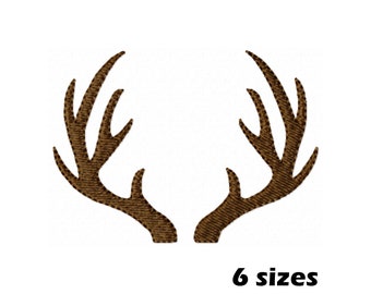 Deer Antlers Machine Embroidery Design - Etsy