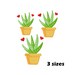 Aloe Vera Plant Embroidery Designs, Instant Download 3 Sizes - Etsy