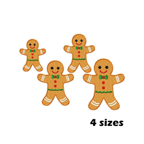 Gingerbread Man Embroidery Design. Mini Gingerbread Man. - Etsy