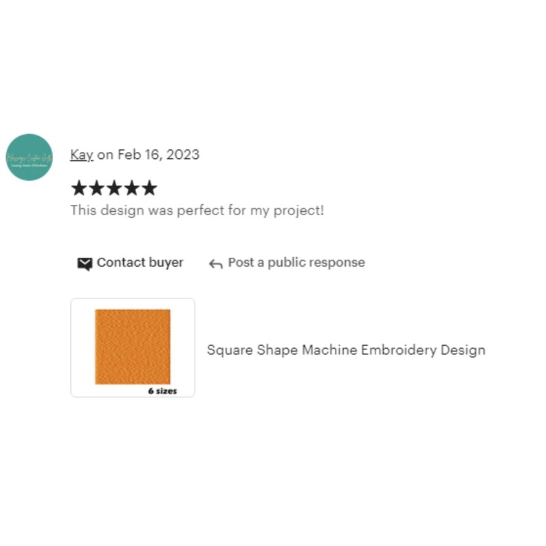 Square Shape Embroidery Designs, Instant Download - 6 Sizes - Etsy