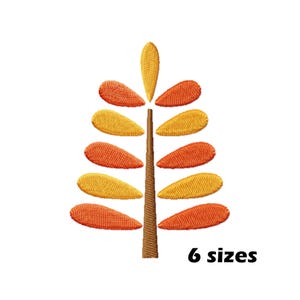 Autumn Tree Embroidery Design, Instant Download 6 Sizes - Etsy