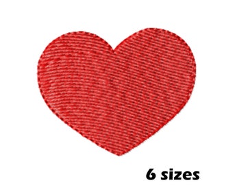 Heart Machine Embroidery Designs, Instant Download 6 Sizes - Etsy