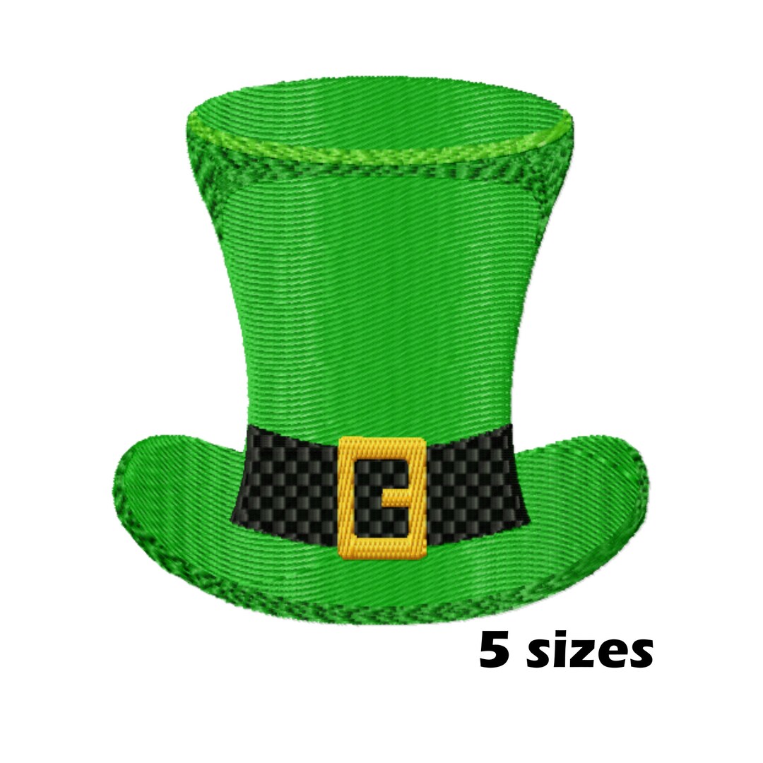 Leprechaun Hat Embroidery Designs, Instant Download 5 Sizes - Etsy
