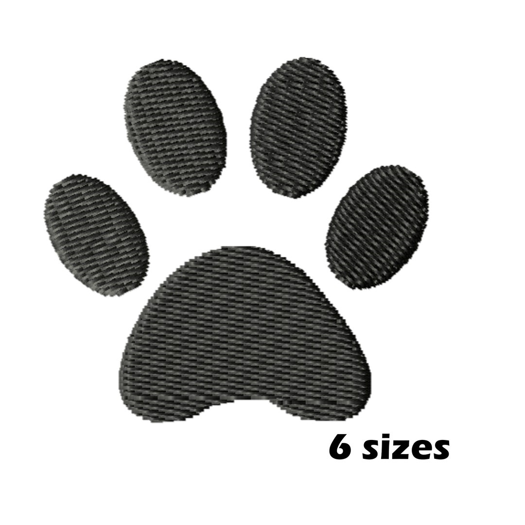 Mini Paw Print Embroidery Designs, Instant Download 6 Sizes - Etsy