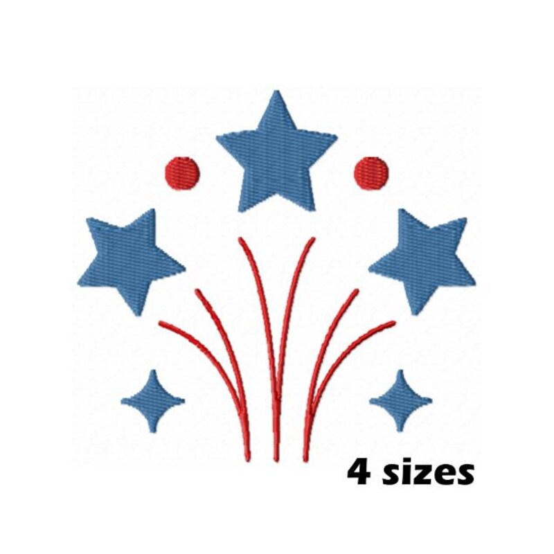 Firework Embroidery - Etsy