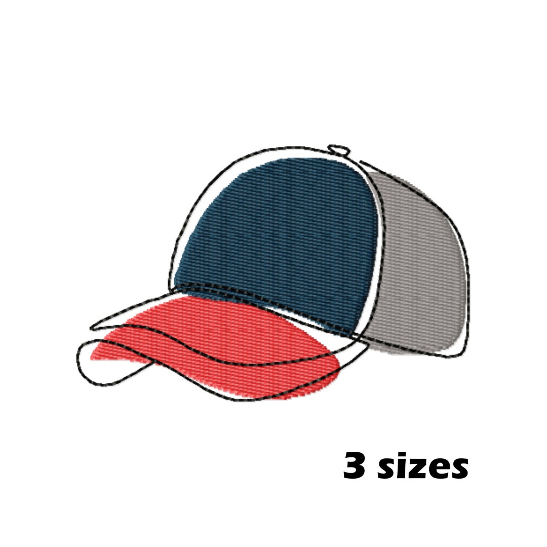 Baseball Hat Cap Embroidery Designs, Instant Download 3 Sizes - Etsy