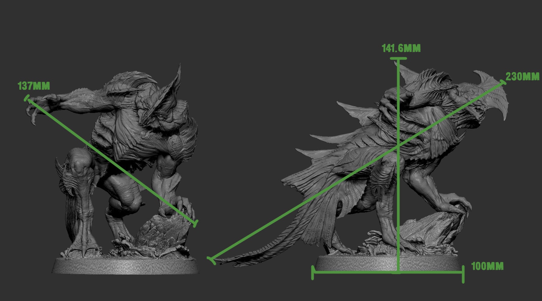 Kaiju Gargantuan Sea Monster 3D Printed Monster Dungeons and - Etsy Kaiju Gargantuan Sea Monster 3D Printed Monster Dungeons and - Etsy