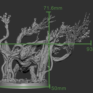 Cursed Splinter Tree Blight Corrupt Dryad Large 3D Printed Dungeons and ...