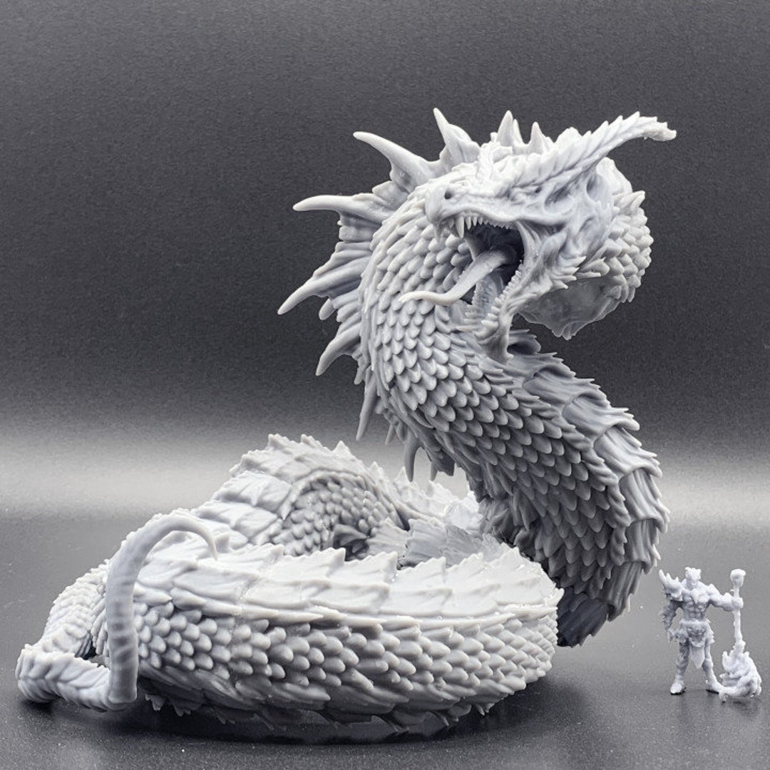 Krayt Dragon Wyrm World Serpent Gargantuan 3D Printed Dungeons and ...