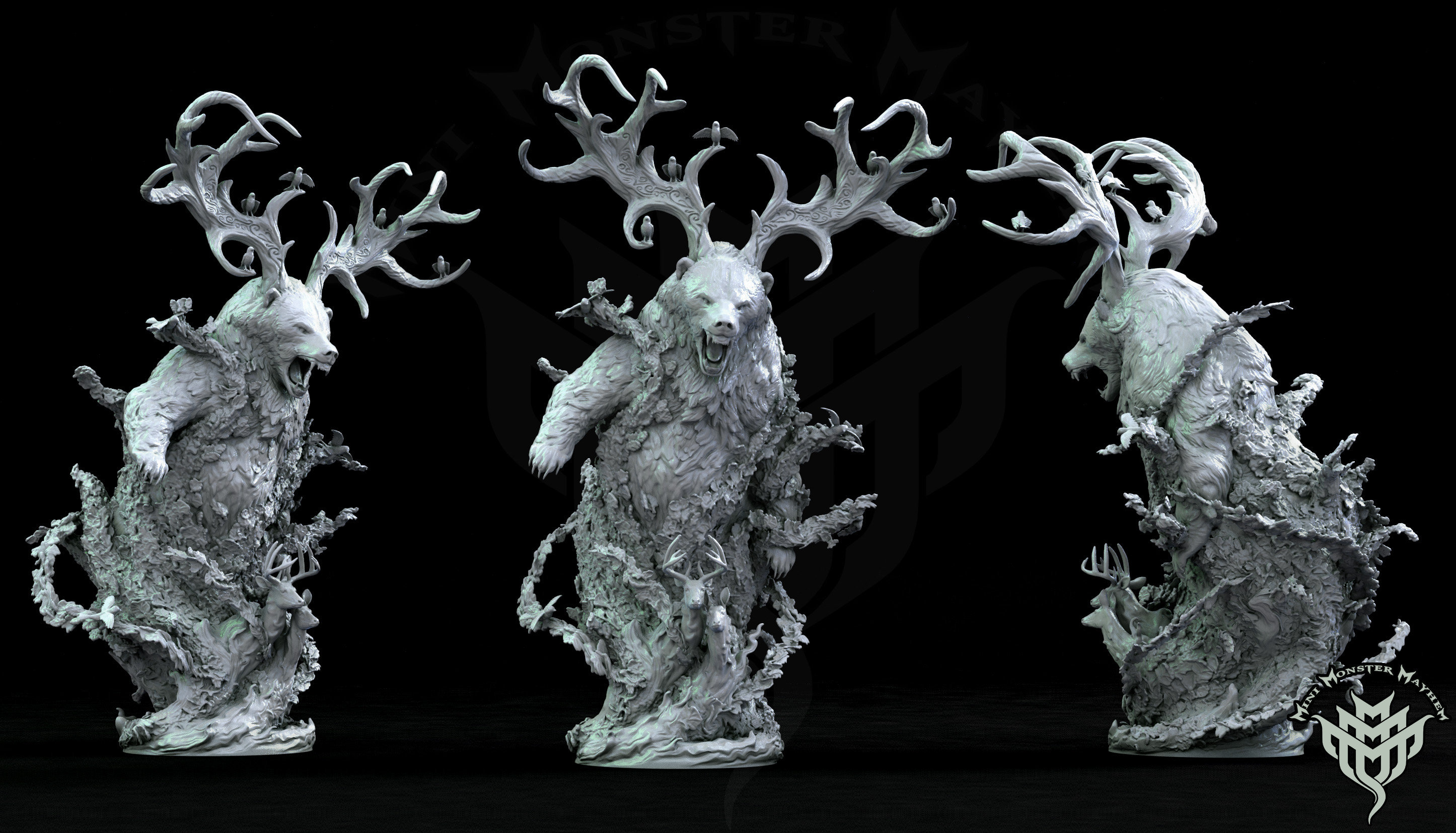 Bear Spirit Druid 3D Printed Dungeons and Dragons | Etsy