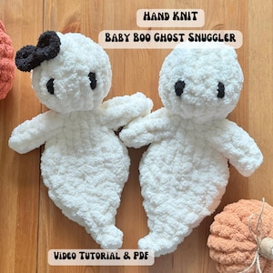 ITTY BITTY Baby Boo Ghost / Full Video Tutorial / Finger Knit Ghost ...
