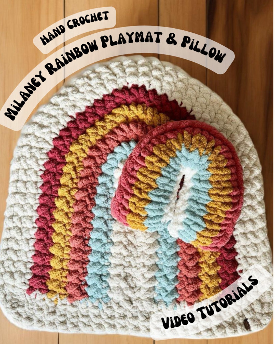 PACKAGE DEAL* Milaney Rainbow Playmat & Pillow / Two Full Video ...