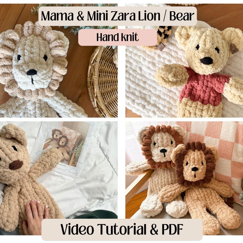 Knitting Lion Patterns - Etsy