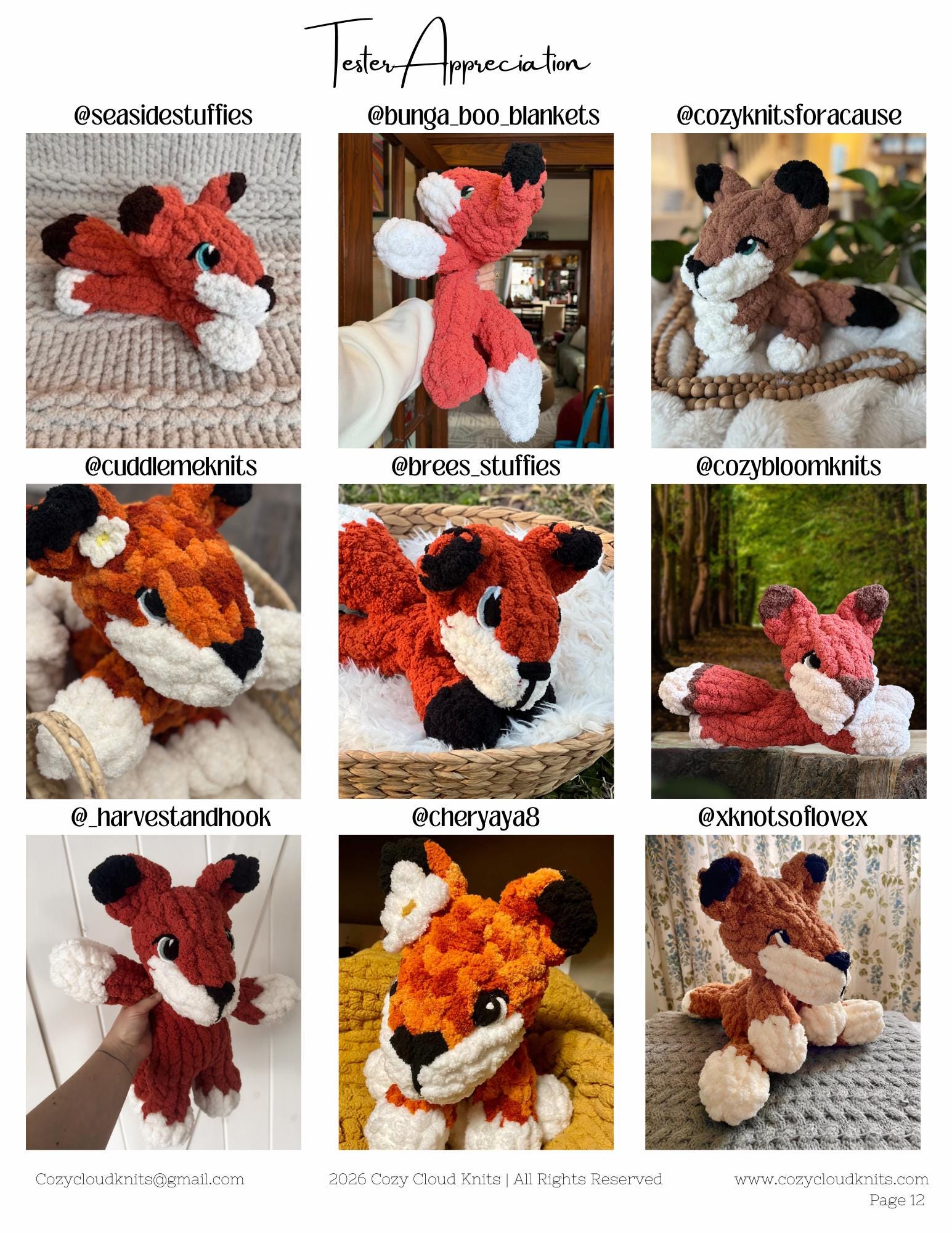 Mini Finn the Fox / Fox Snuggler / Full Video Tutorial / Finger Knit ...
