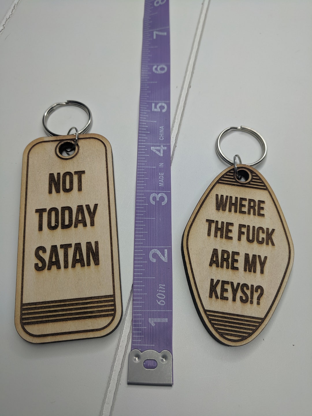 Wooden Keychains Old Time Hotel Key Wooden Where Are My F'ing Keys ...