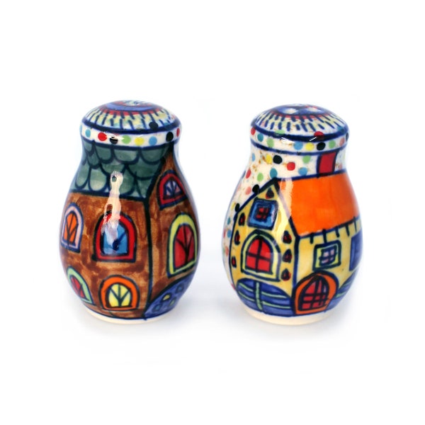 Salt and Pepper Shakers Ceramic - Etsy