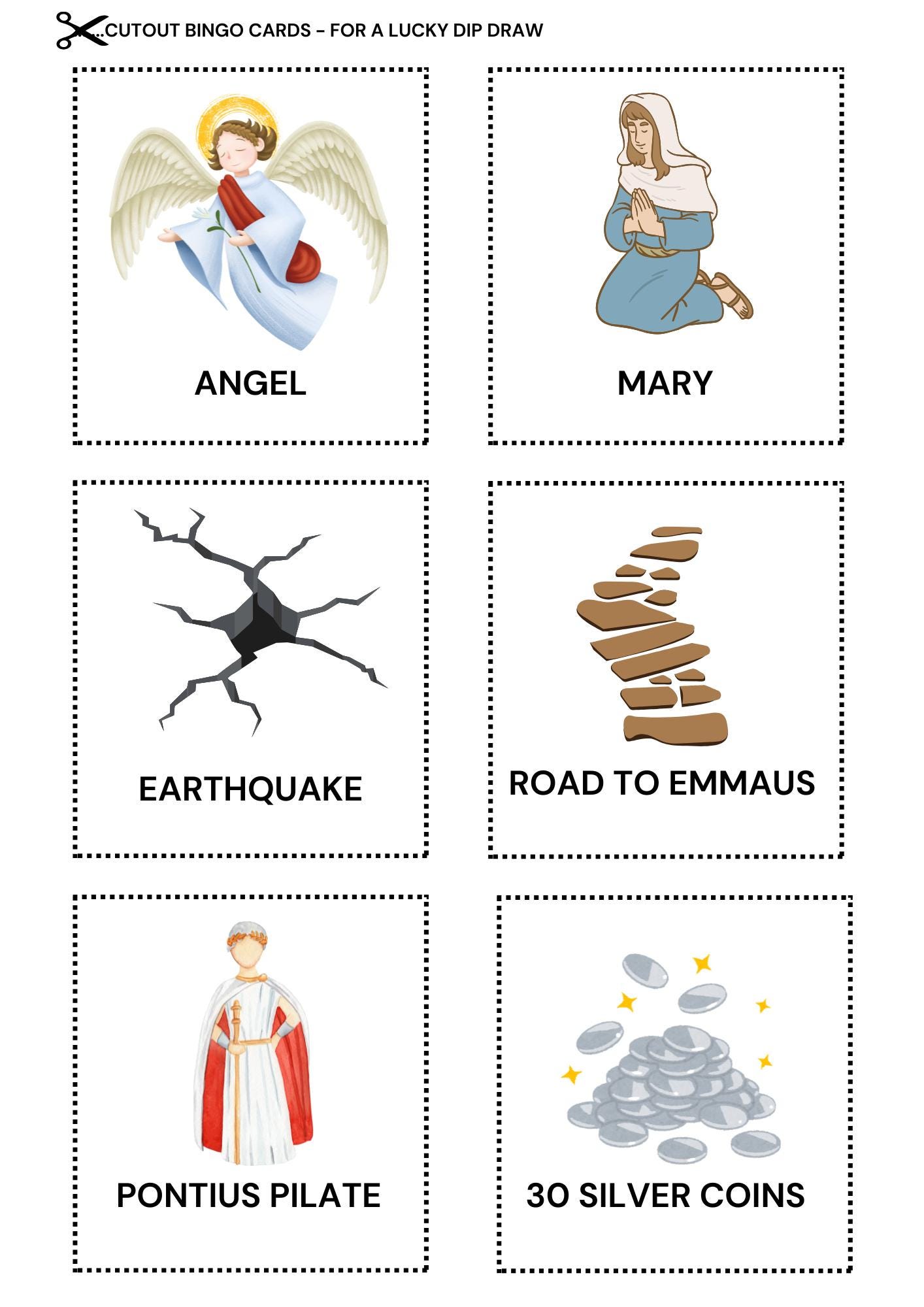 Lent Bingo, Easter Bingo, Bible Bingo, 20 Bible Bingo, Ash Wednesday ...