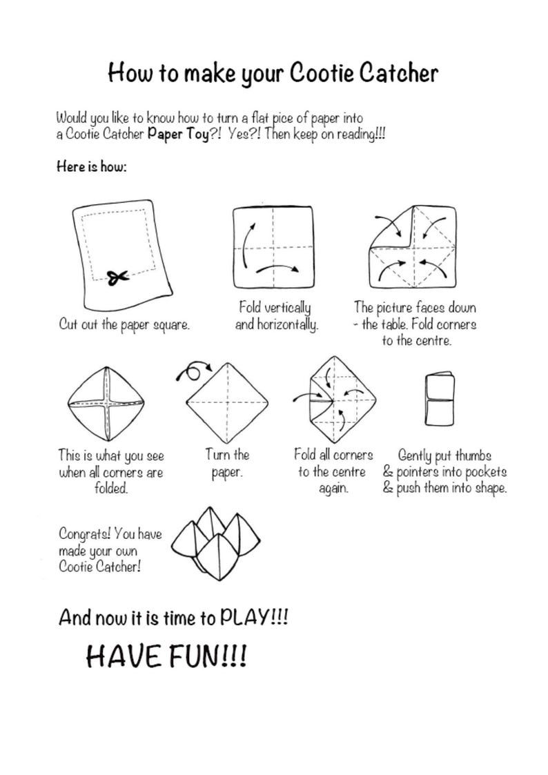 Halloween Cootie Catcher | Halloween Quiz Cootie Catcher | Halloween ...