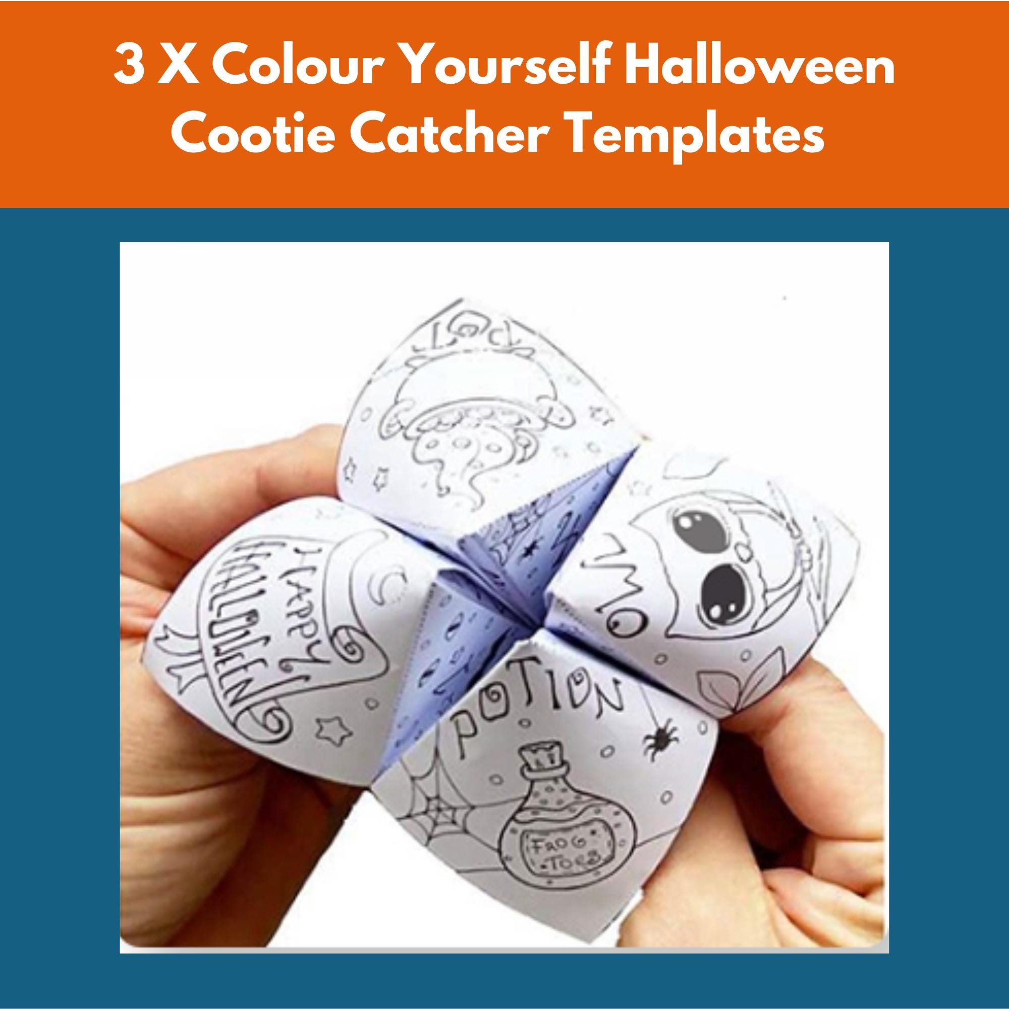 Halloween Cootie Catcher | Halloween Quiz Cootie Catcher | Halloween ...