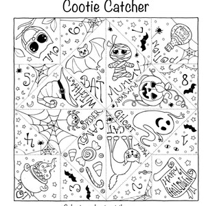 Halloween Cootie Catcher | Halloween Quiz Cootie Catcher | Halloween ...