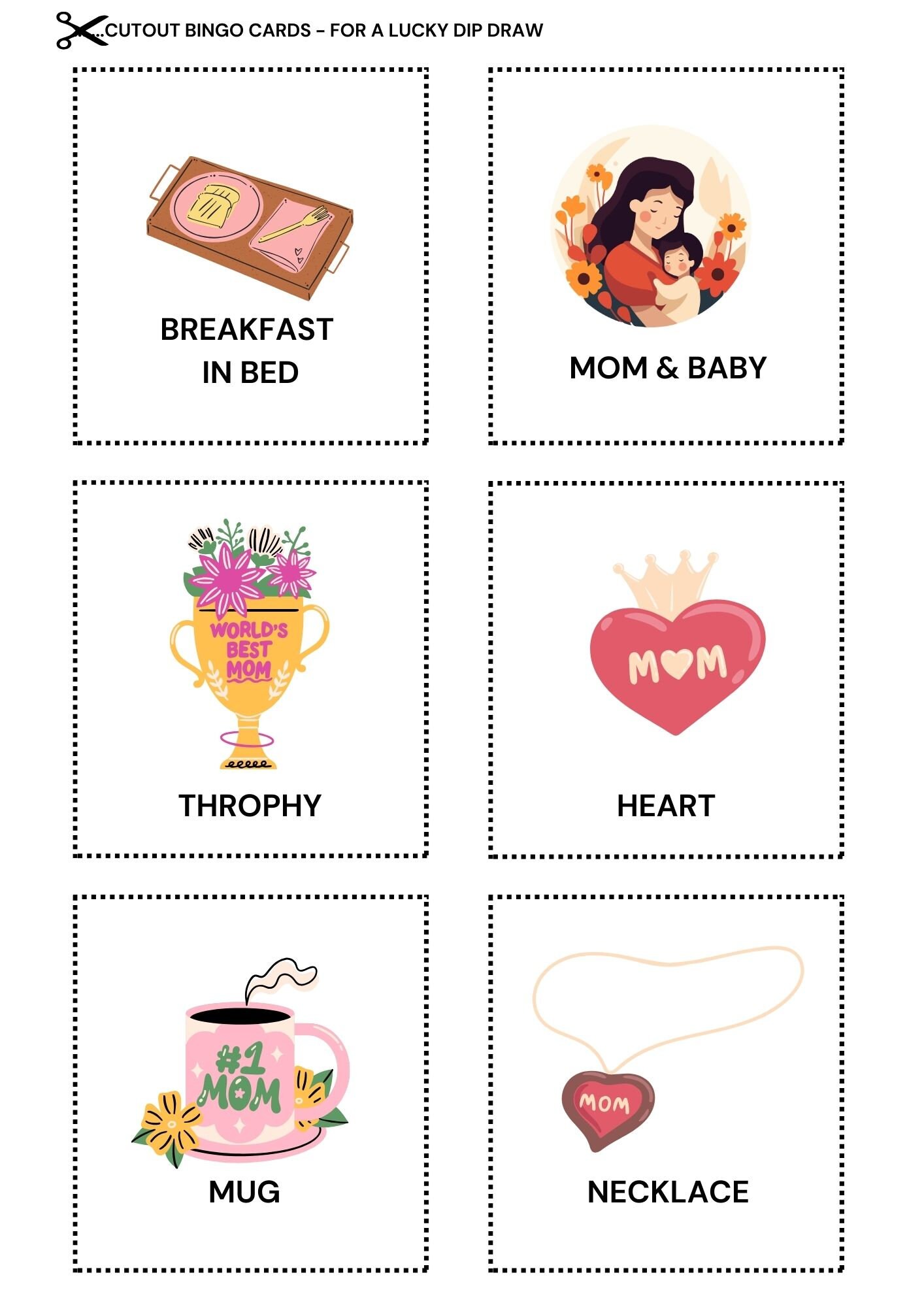 Printable Mother's Day Bingo, 20 Mother's Day Bingo Cards, Mother's Day ...