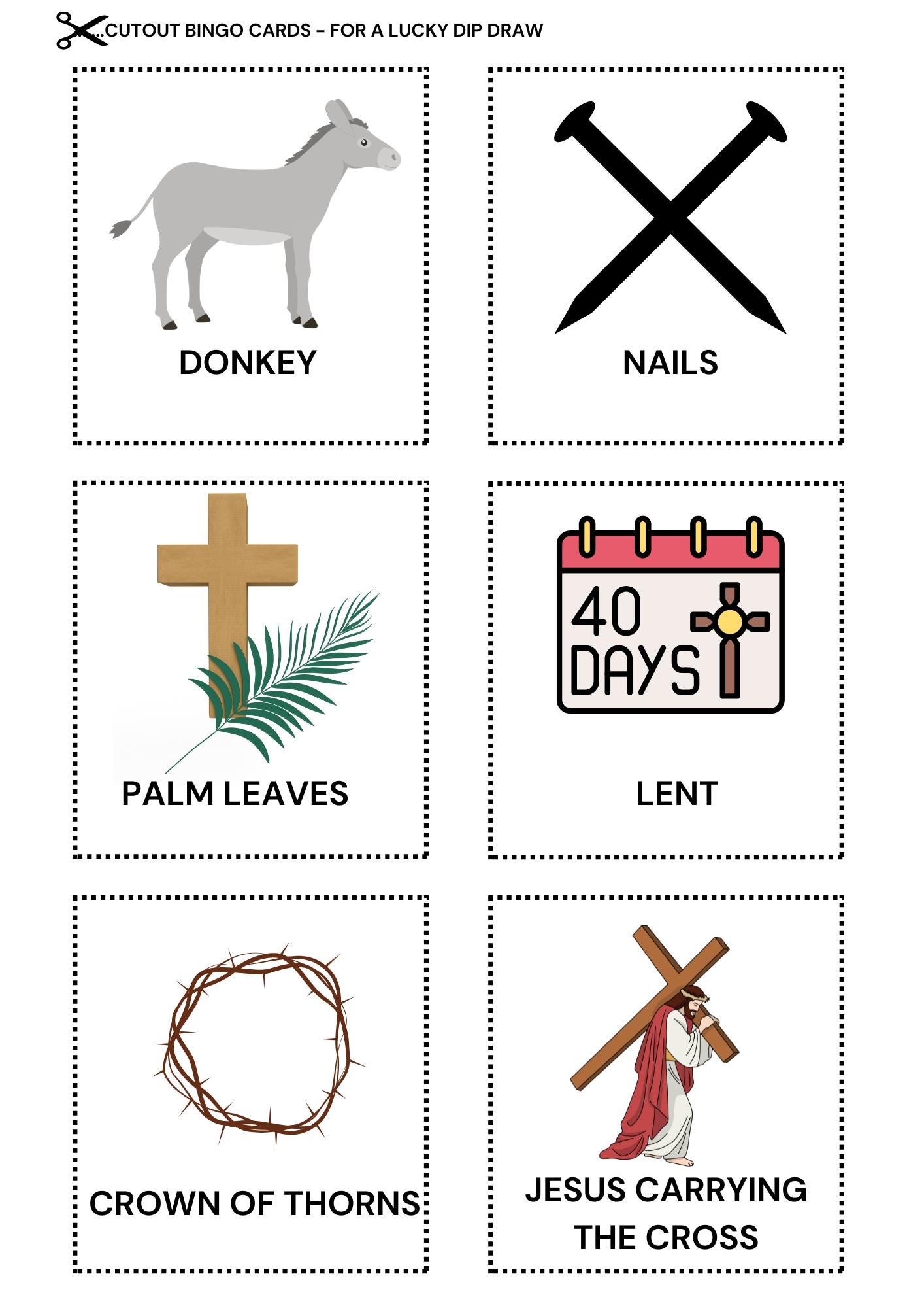 Lent Bingo, Easter Bingo, Bible Bingo, 20 Bible Bingo, Ash Wednesday ...