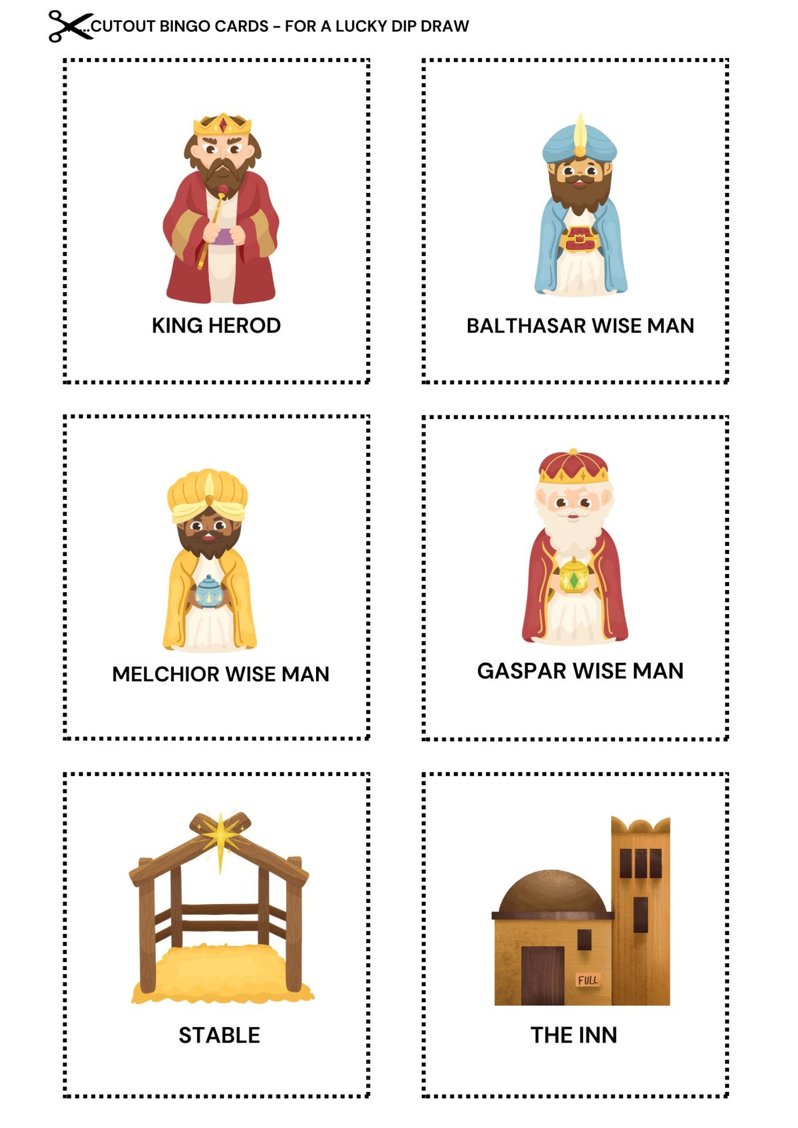 Nativity Bingo, Nativity Story, Christmas Story Bingo, Bible Bingo ...