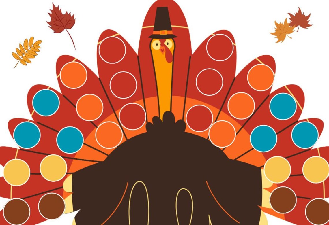 Roll A Turkey Dice Game Printable Thanksgiving Game Fall Autumn ...