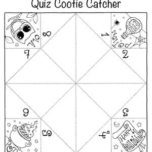 Halloween Cootie Catcher | Halloween Quiz Cootie Catcher | Halloween ...