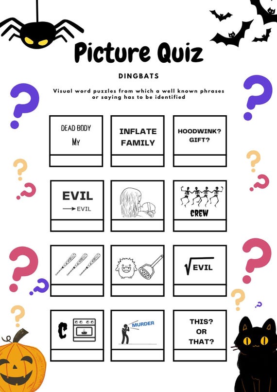 Halloween Brain Teasers Worksheets Find 10 Differences Fascinating