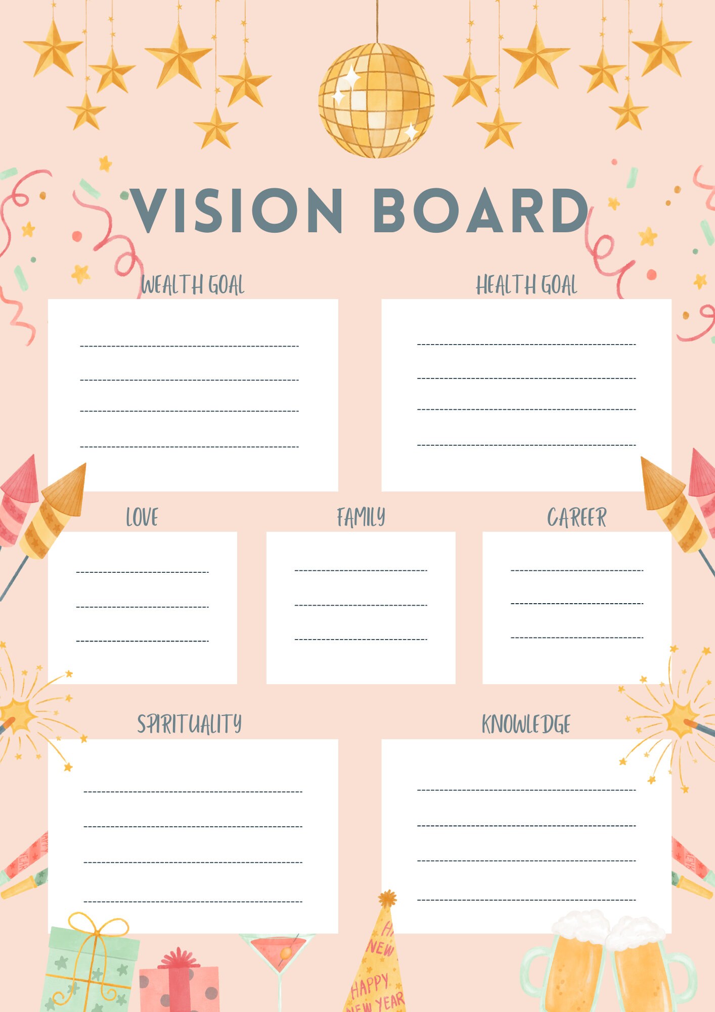 2024 New Year's Resolution Template Bundle 2023 Year in - Etsy