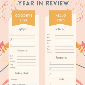 2025 New Year's Resolution | 2024 Year in Review | 2025 Resolutions ...