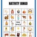 Nativity Bingo, Nativity Story, Christmas Story Bingo, Bible Bingo ...