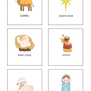 Nativity Bingo, Nativity Story, Christmas Story Bingo, Bible Bingo ...