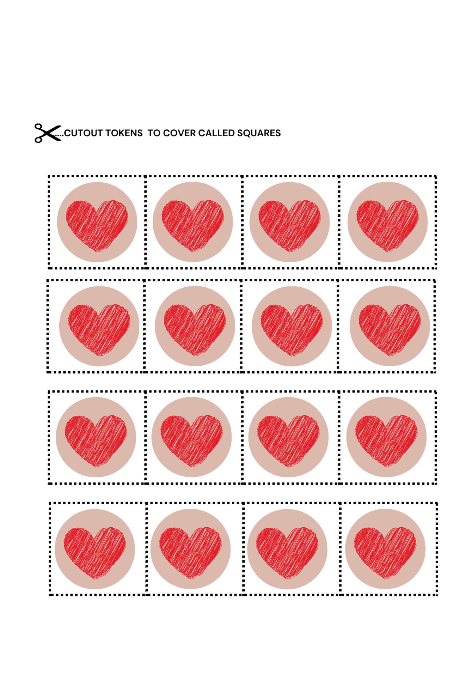 Valentines Bingo Game for Kids. Valentine’s Day Game, Love Game ...