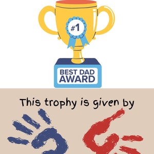 6 Father's Day Printable Keepsake, Kids Father's Day Gift, Art Bundle ...