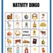 Nativity Bingo, Nativity Story, Christmas Story Bingo, Bible Bingo ...