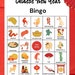 Chinese New Year 2025 Bingo, 20 Lunar New Year Bingo Cards, Party Game ...