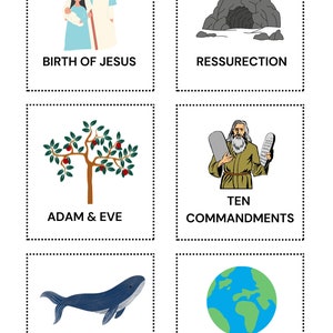 Bible Stories Bingo Game: 20 Printable Cards (PDF) - Etsy